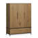Borough Wharf Rozzer 3 Door Solid + Manufactured Wood Wardrobe ...
