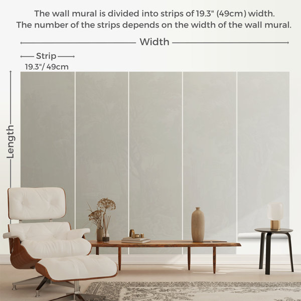 East Urban Home Amirh Peel & Stick Landscape Wall Mural - Misty ...