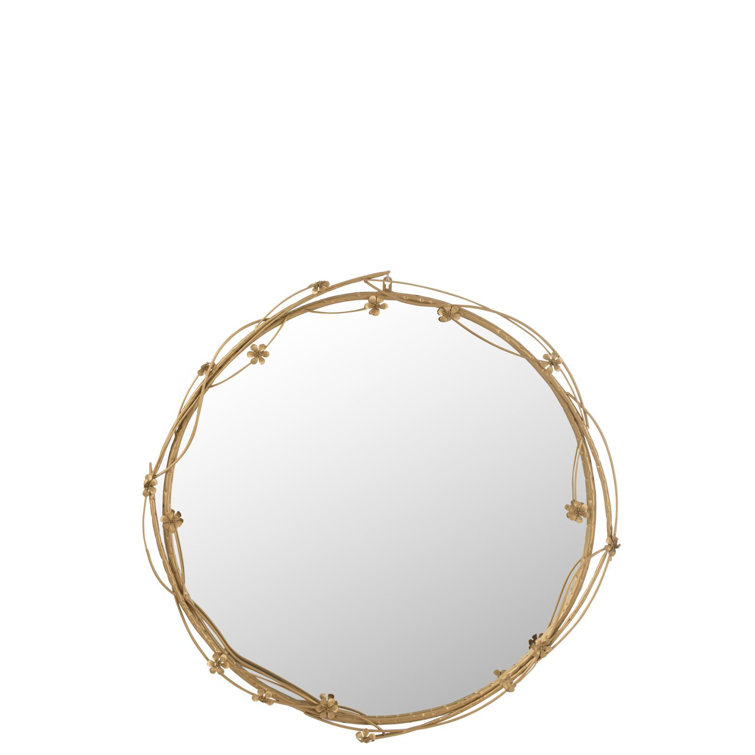 Brayden Studio Ajayla Round Metal Wall Mirror | Wayfair.co.uk