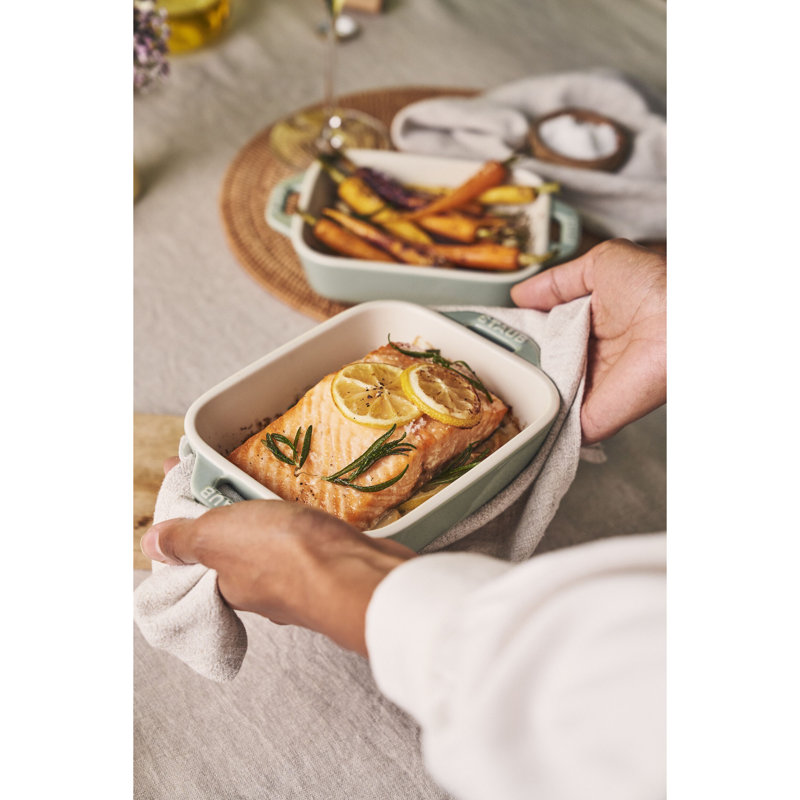 Staub Ceramique 1 L Ceramic Rectangular Baking Dish, Eucalyptus ...
