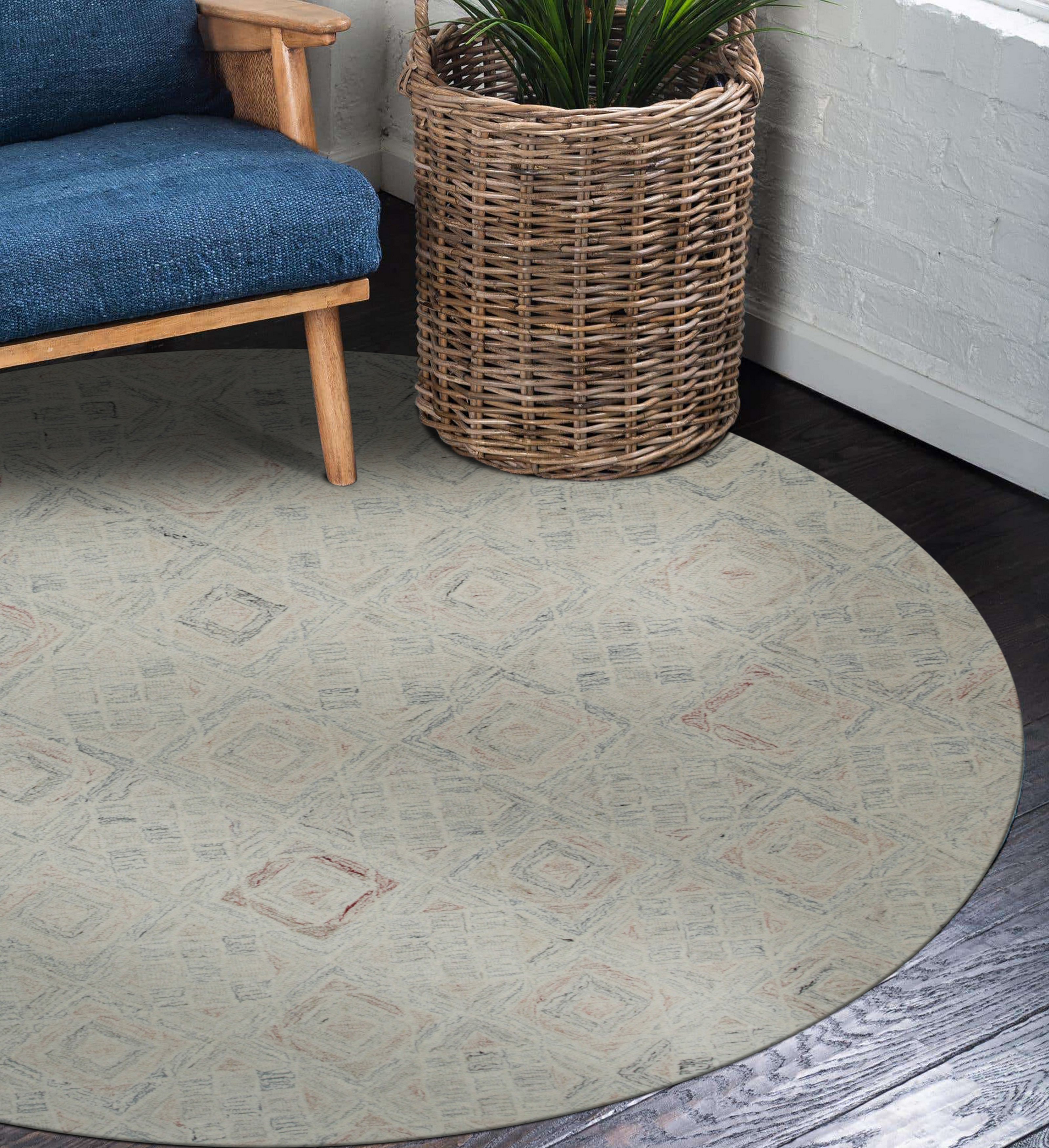 Foundry Select Amara Nina Multicolor Hand Tufted Wool Rug | Wayfair