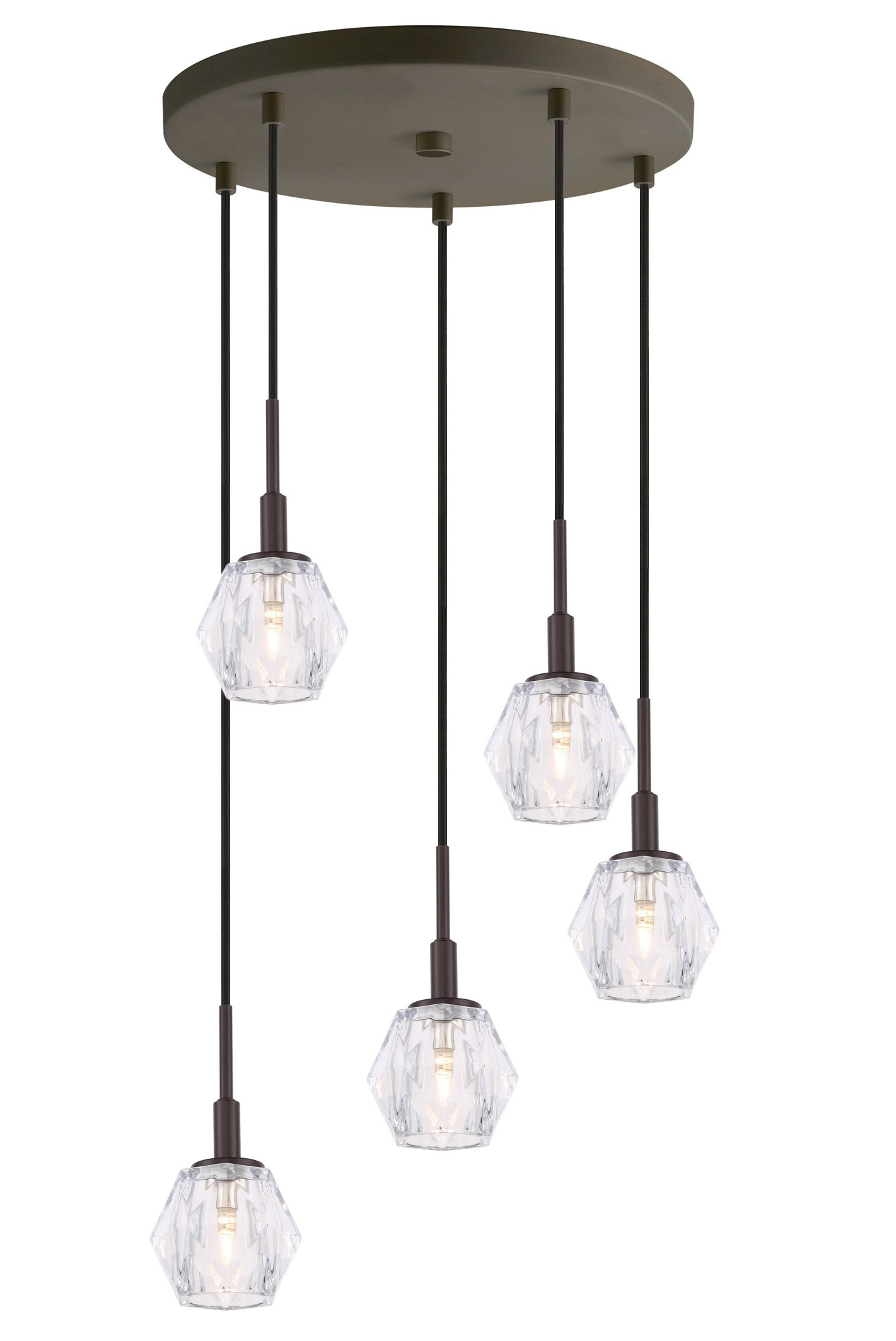 House of Hampton , 12" H x 15" W x 15" D Haslemere 5 - Light Cluster ...