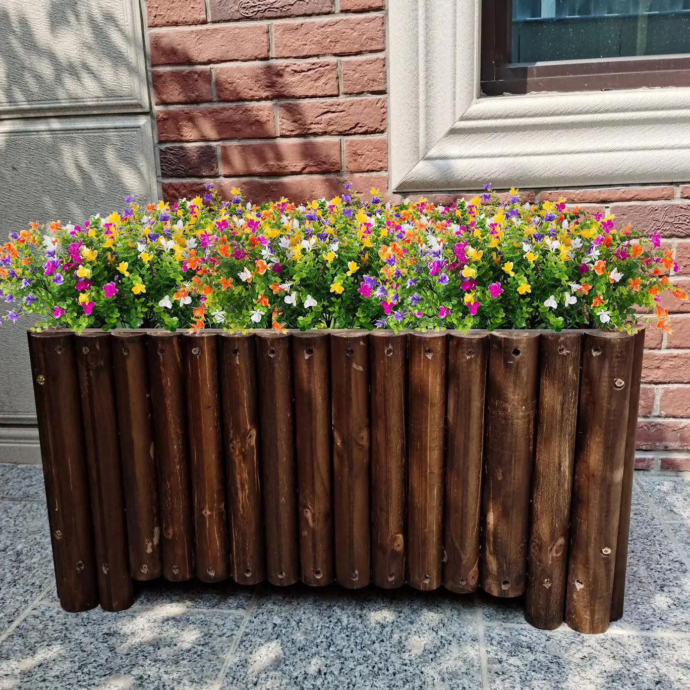 Primrue 10 Bundles Autumn Fake Plants UV Resistant Realistic For ...