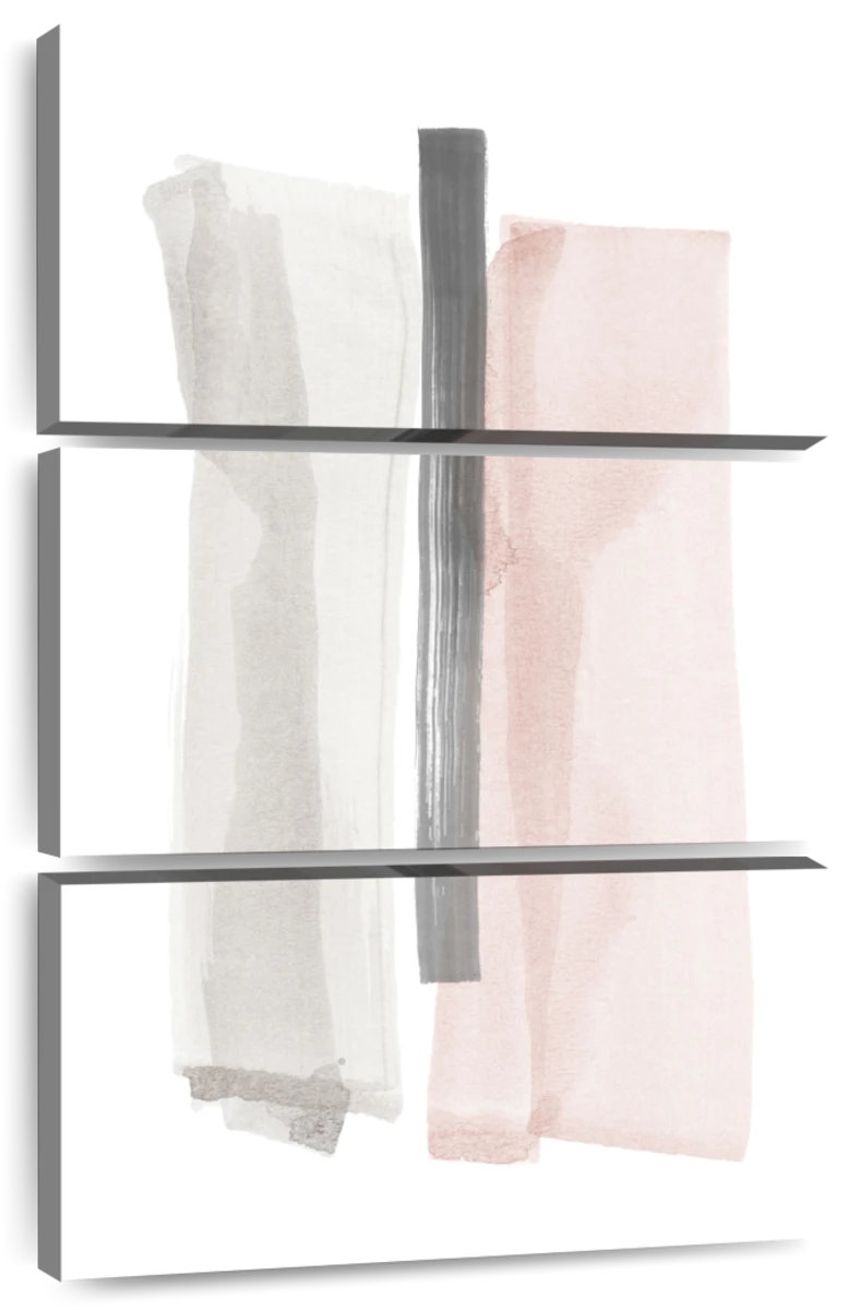 Wade Logan® Avery Brush Strokes II Pink And Gray | Wayfair