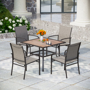Square Patio Dining Sets You'll Love | Wayfair