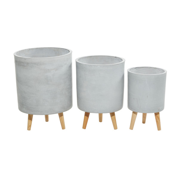 Wrought Studio Ralph 3 Piece Clay Pot Planter Set & Reviews | Wayfair
