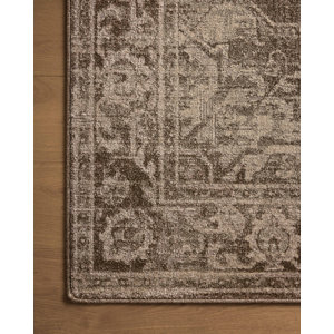 Magnolia Home by Joanna Gaines x Loloi Mona Cocoa / Stone Area Rug ...