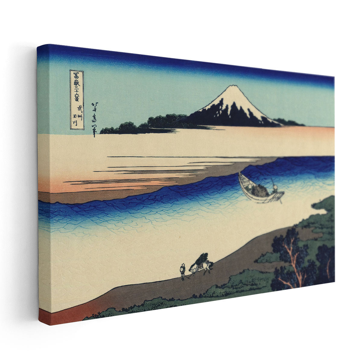 Alcott Hill Tama River in the Musashi Province - Canvas Print Wall Art ...