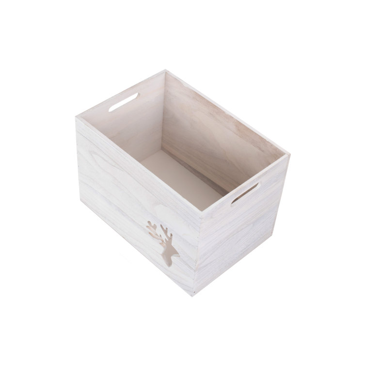 Union Rustic Reindeer cut out Storage Organiser Box | Wayfair.co.uk