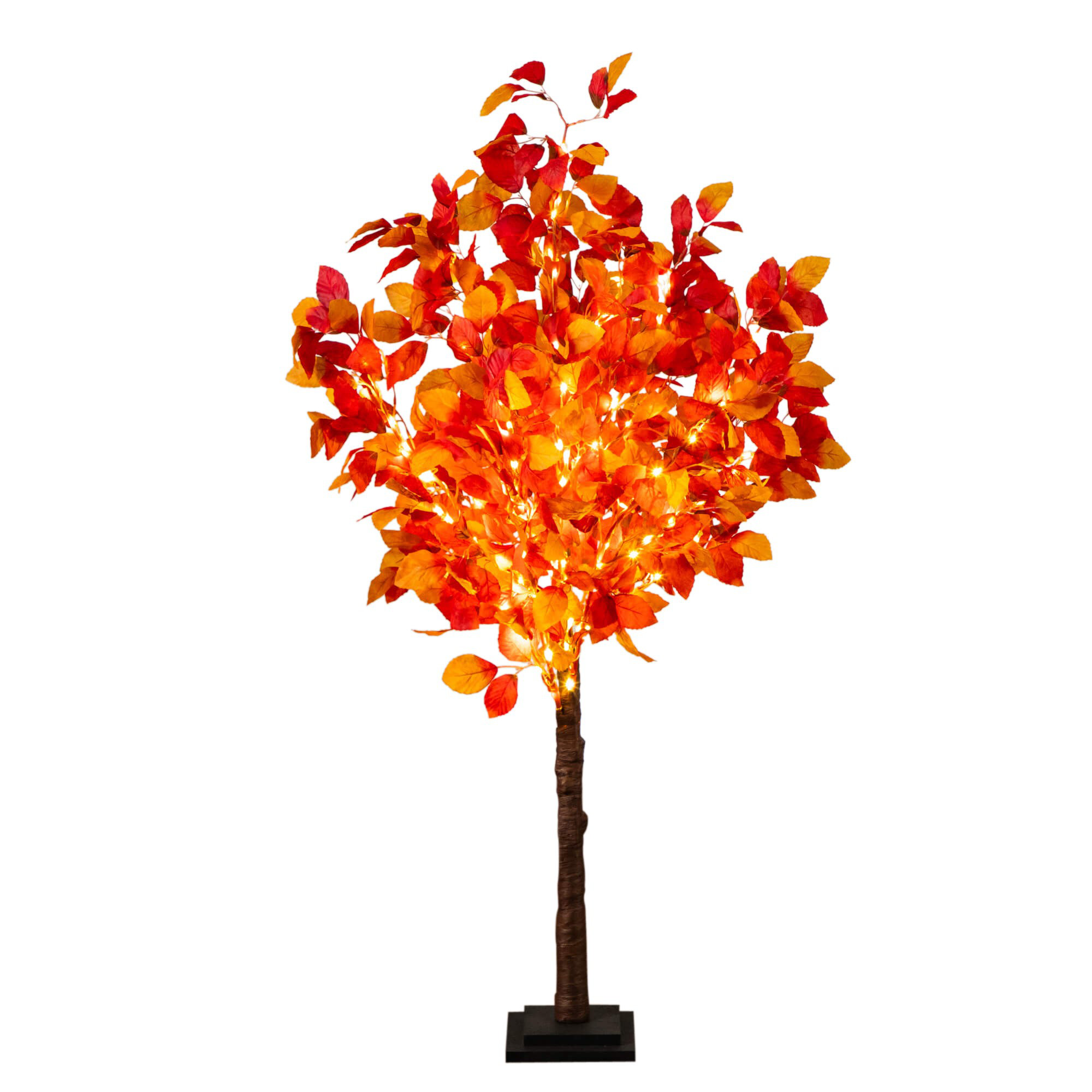 Ophelia & Co. 4Ft. Pre-Lit Autumn Artificial Fall Tree With 160 Warm ...