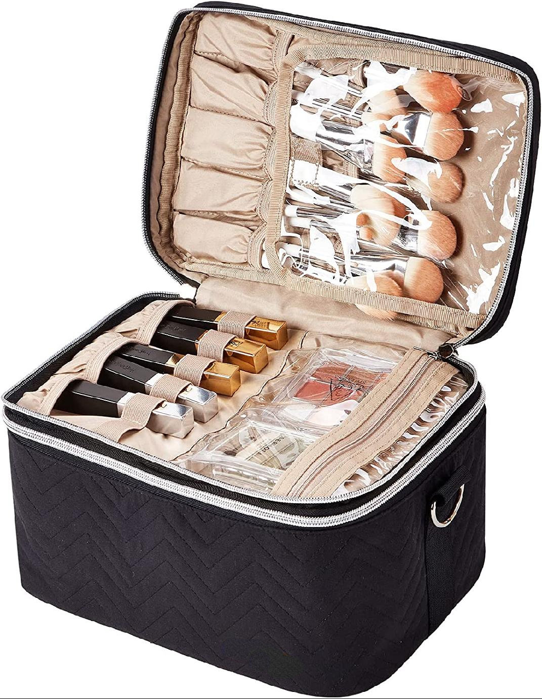 Latitude Run® Makeup Bag For Travel,Makeup Organizer Case For Full Size ...