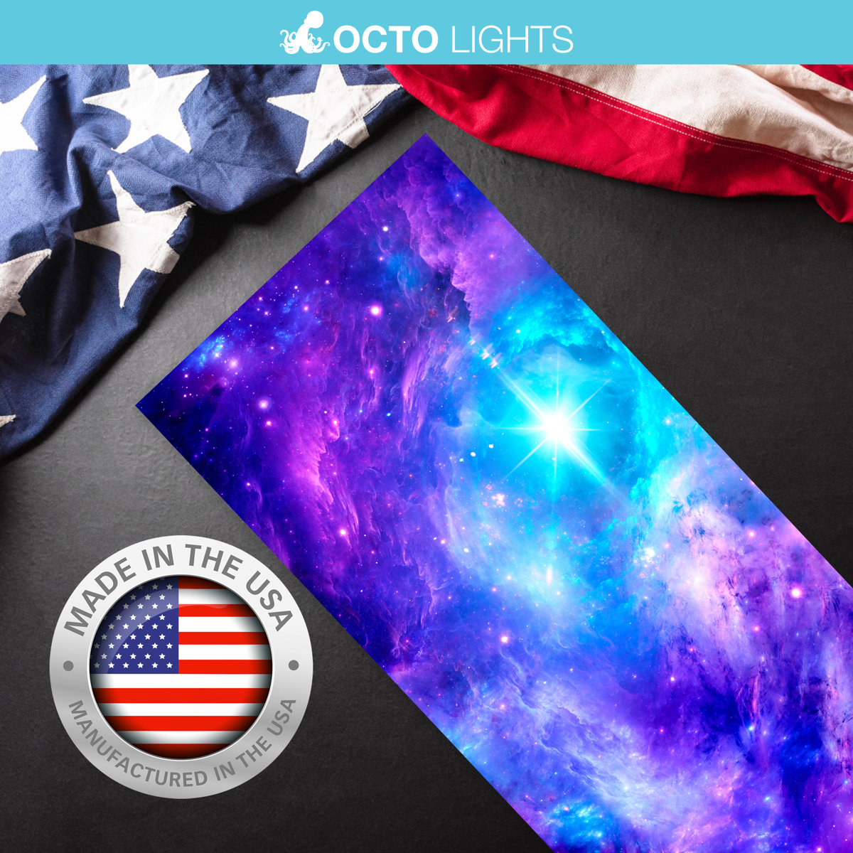 Octo Lights Astronomy - Magnetic Fluorescent Light Cover for Ceiling ...