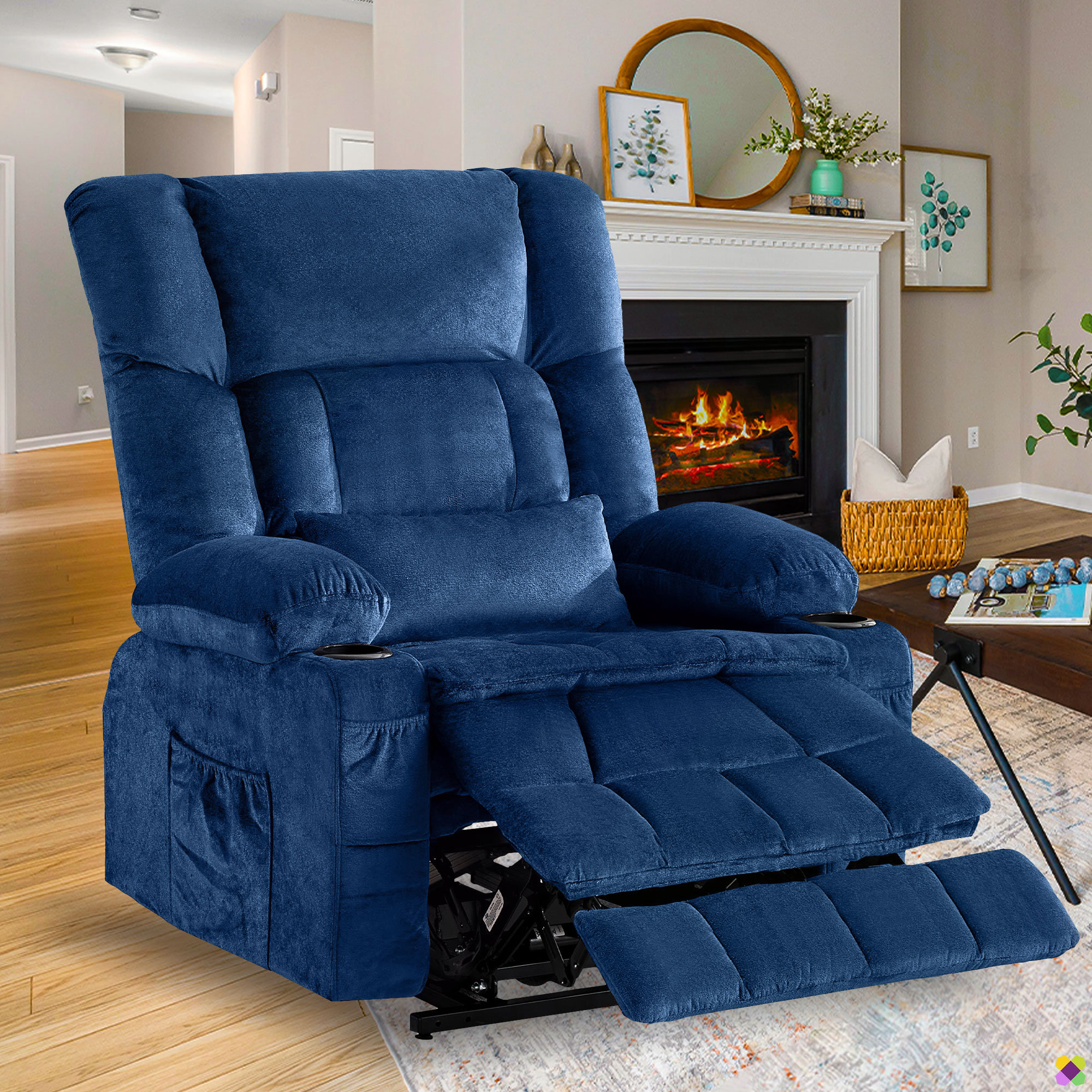Latitude Run® Brisen Brevik 37.8"W Liftable Recliner, Dual Motors, Dual ...