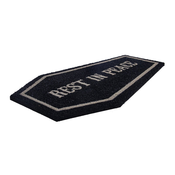 Entryways Rest in Peace Coir 28 in. x 17 in. Outdoor Door Mat - Wayfair ...