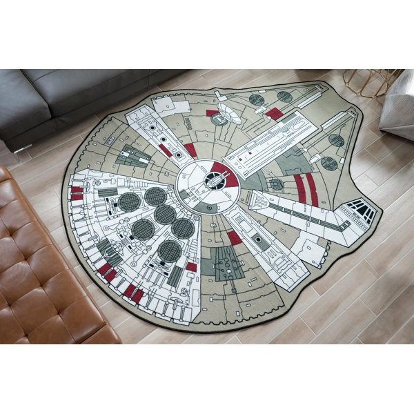Trinx Star Wars Millennium Falcon Large Area Rug | 79 X 104 Inches ...