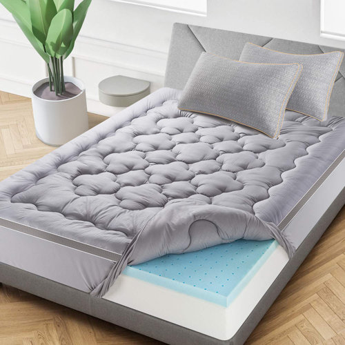 4"+ Thick Foam Mattress Pads & Toppers You'll Love | Wayfair