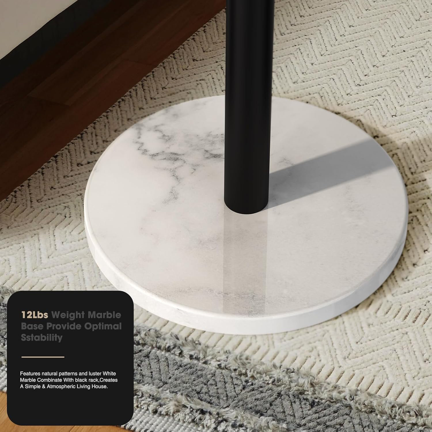 Ivy Bronx Coat Rack Freestanding,12 Hooks Coat Racks With Natural ...