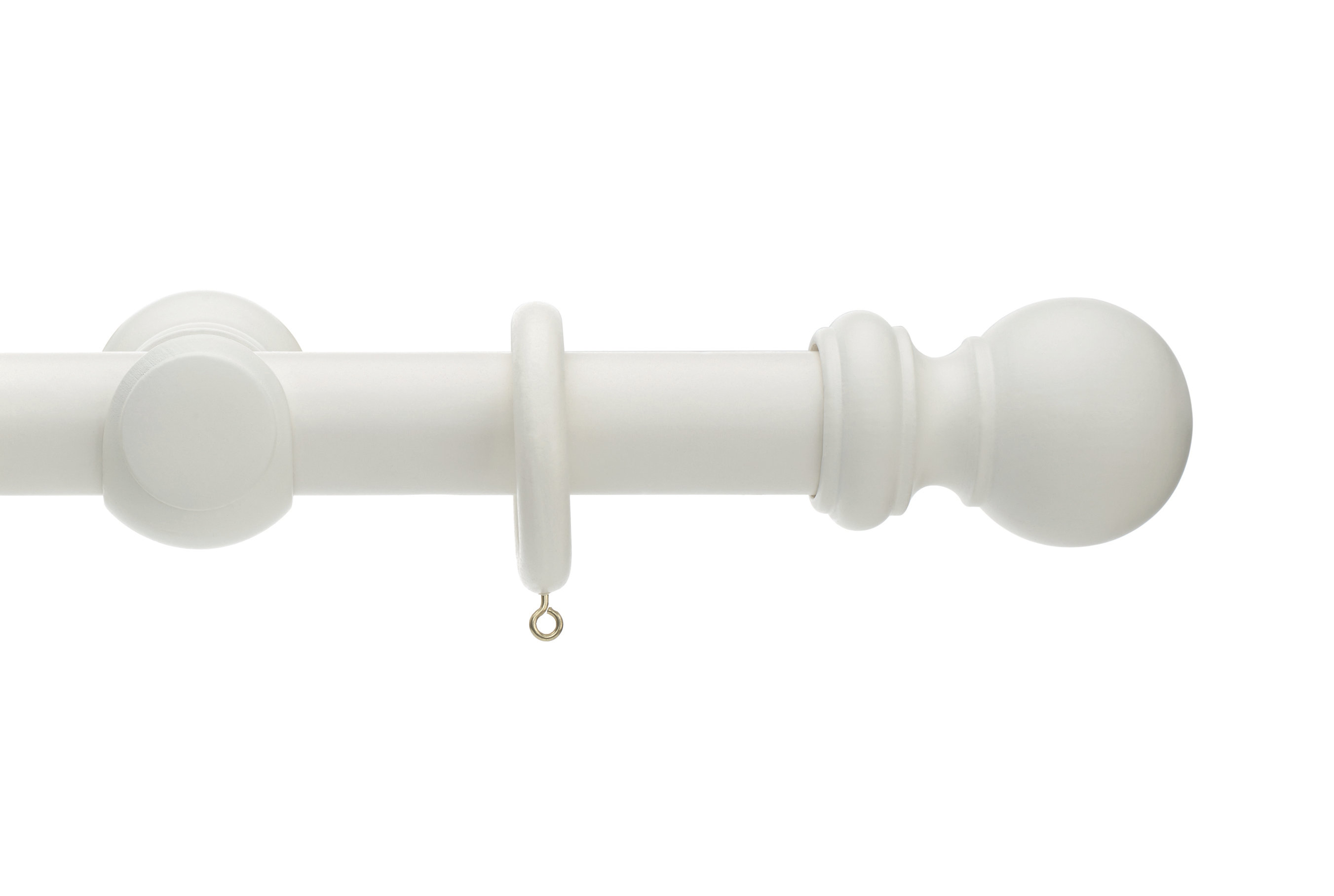 ClassicLiving Keswick Wooden Complete Curtain Pole and Hardware Set ...
