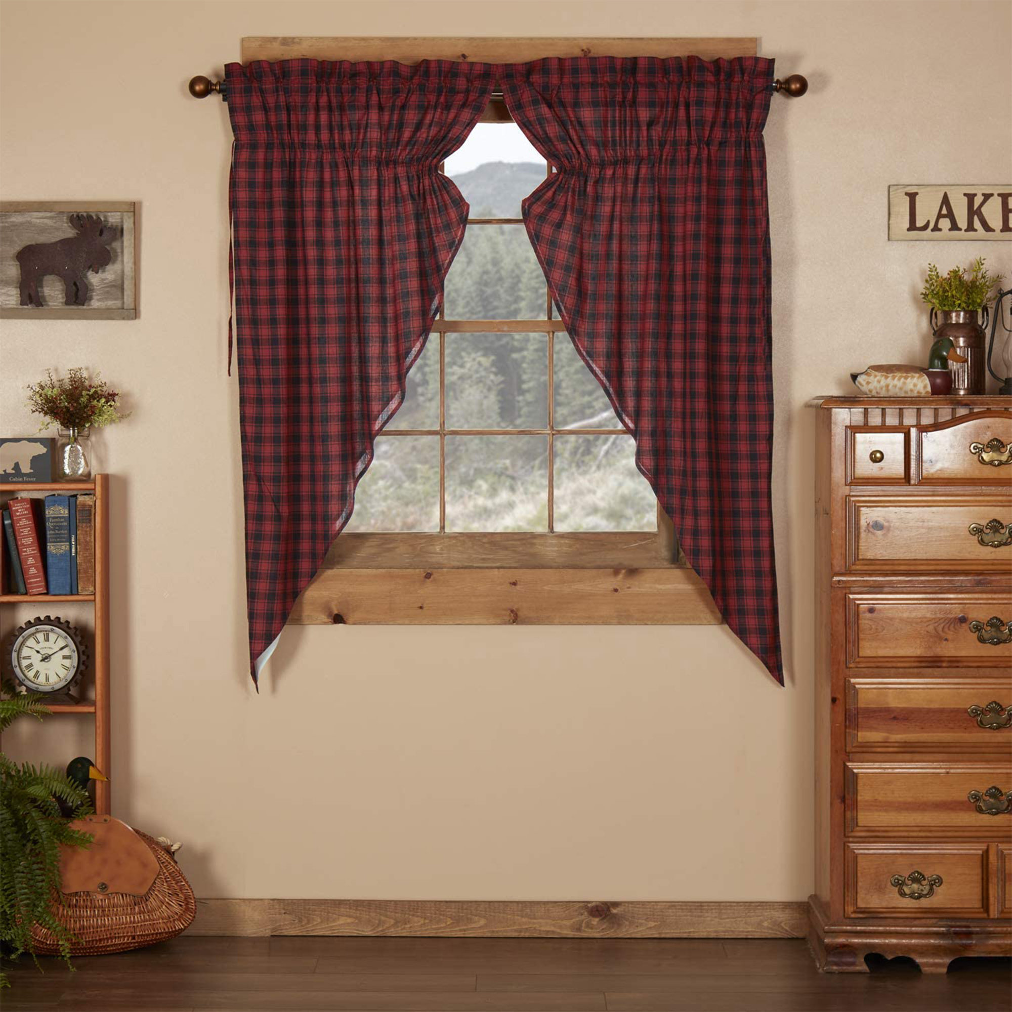 Loon Peak Wardle 100% Cotton Plaid Rod Pocket Curtain Panels & Reviews ...