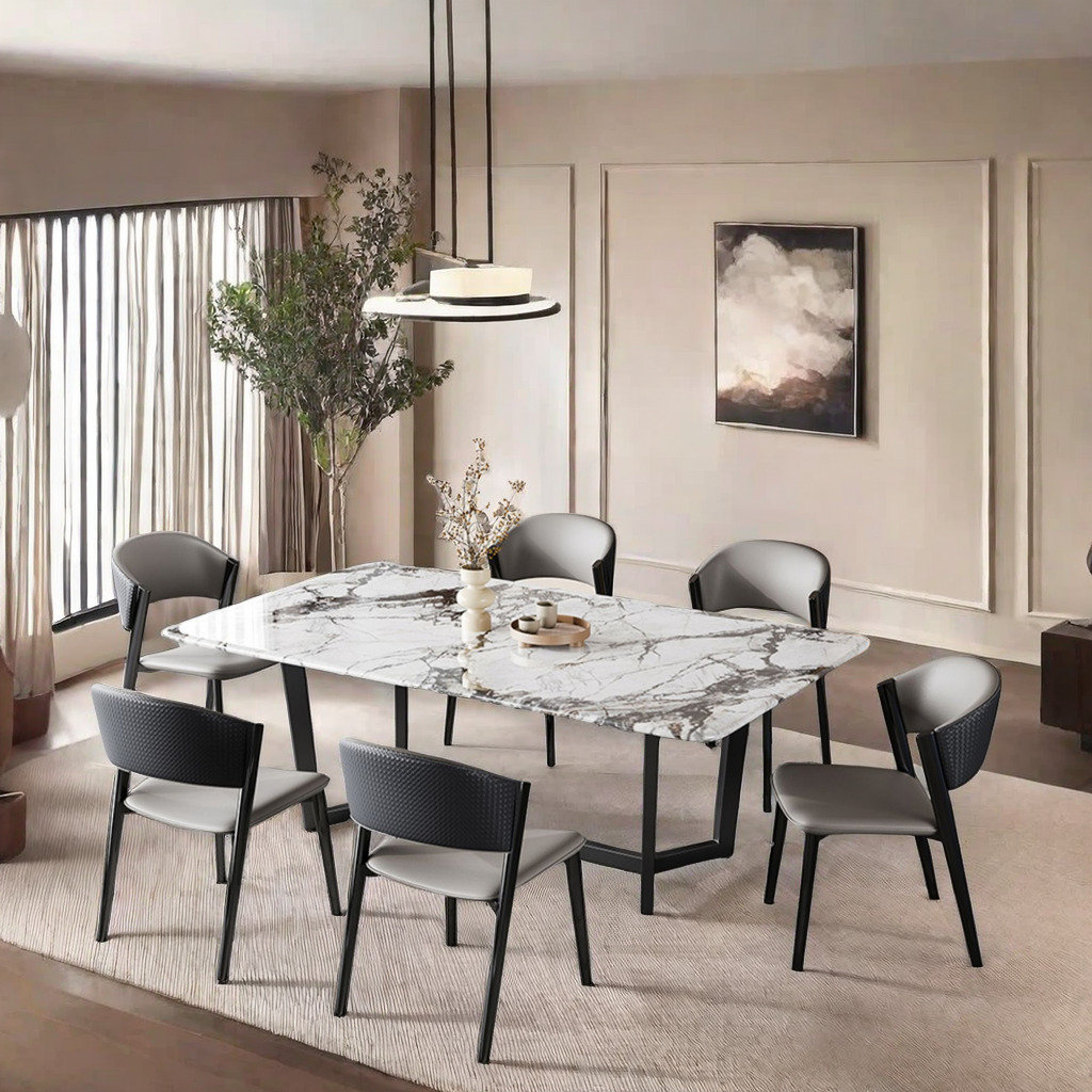 Greyleigh Microcrystal Western-style Table And Chair Rectangular Dining ...