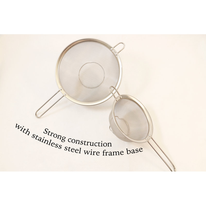 Cook Pro 2 Piece Stainless Steel Mesh Strainer Set & Reviews | Wayfair
