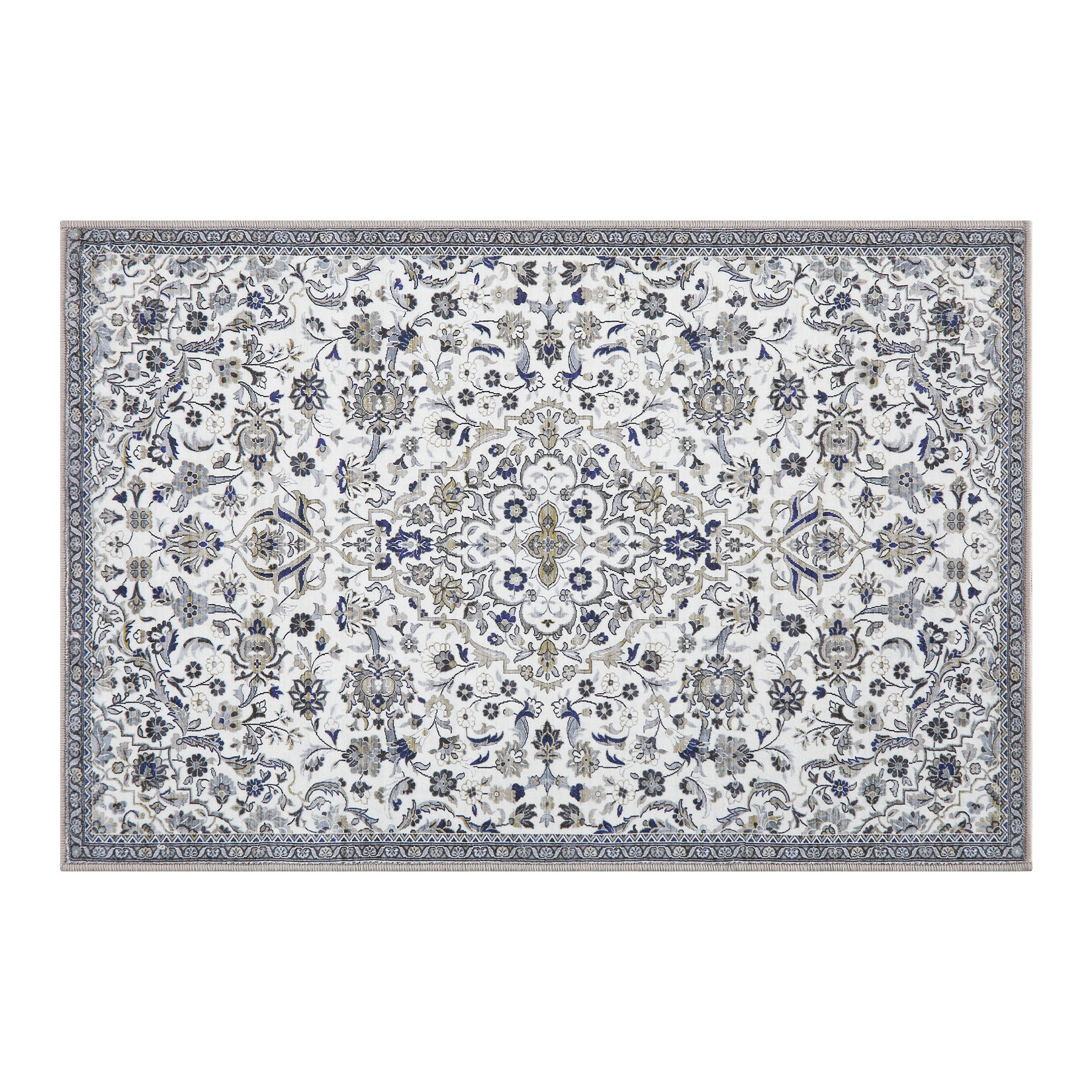 Charlton Home® Dalhaus Machine Braided Polyester Grayish Green Machine Washable Rug | Wayfair