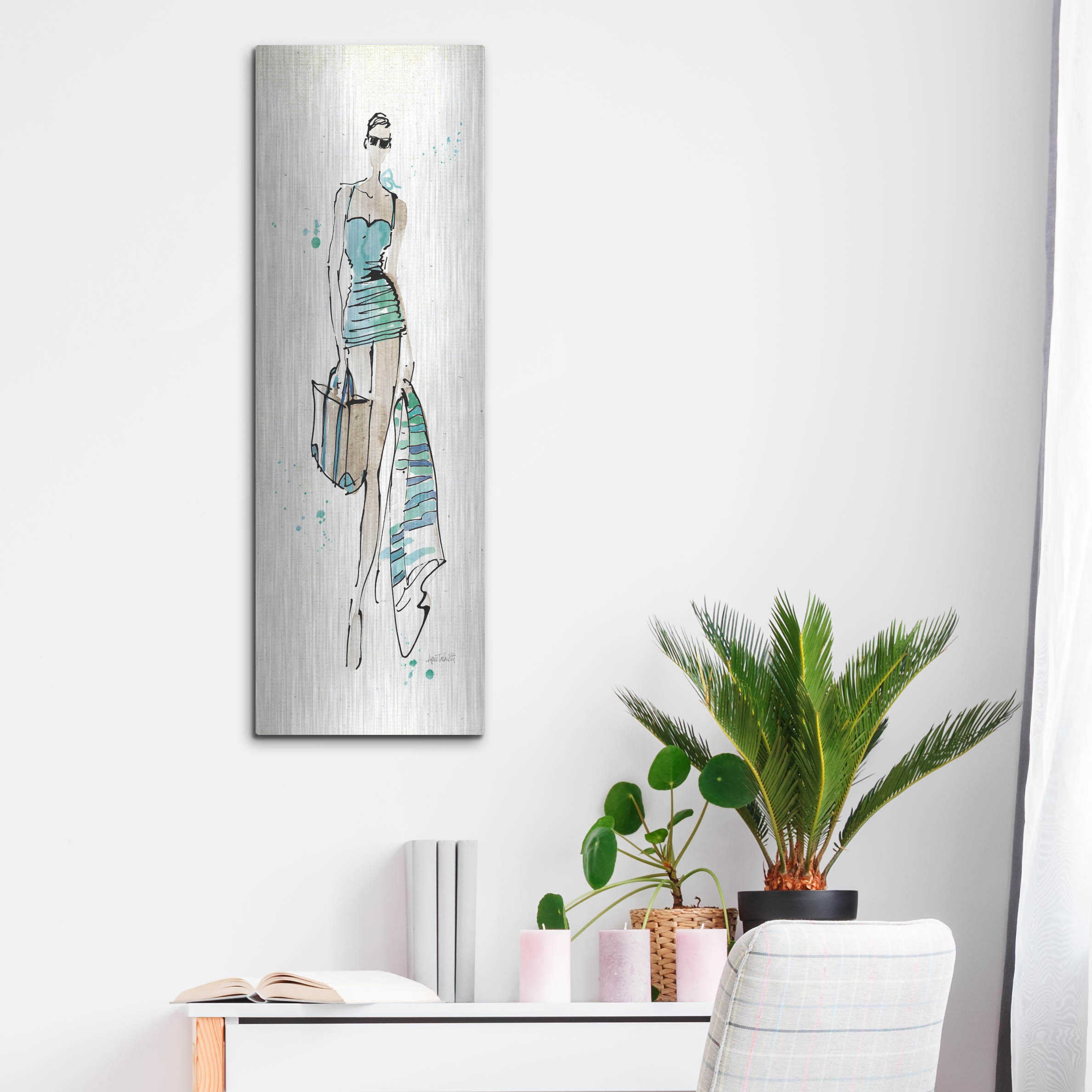 George Oliver 'Beach Divas 2' by Anne Tavoletti Metal Wall Art | Wayfair