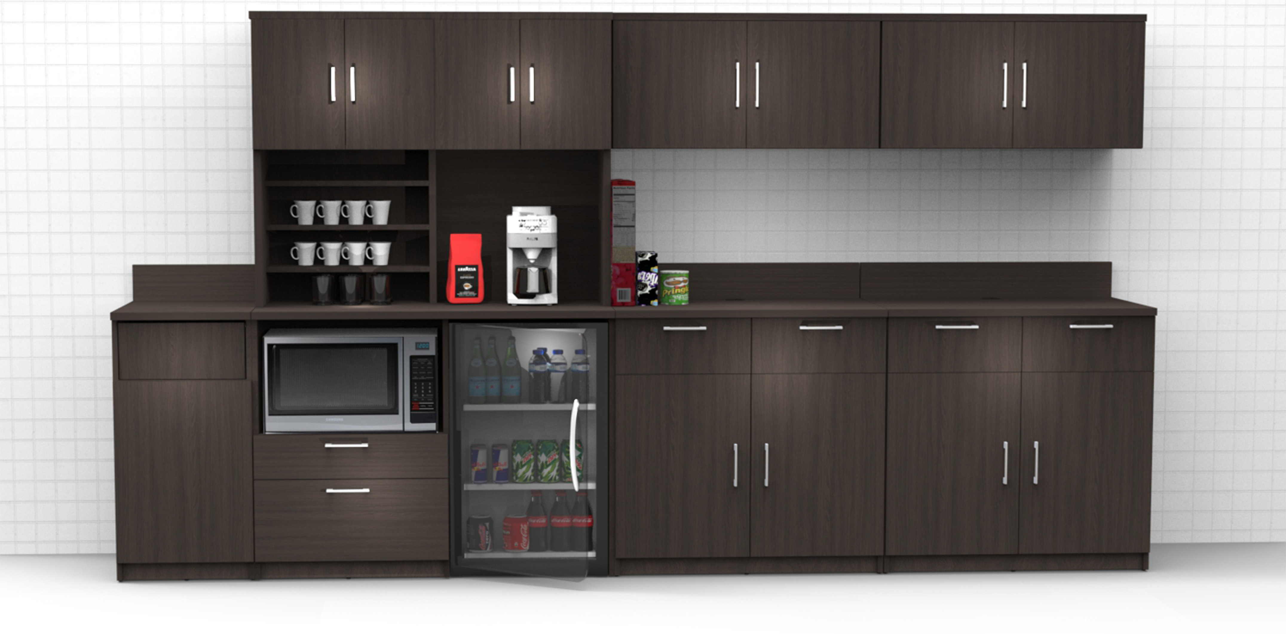 Breaktime Buffet Sideboard Kitchen Break Room Lunch Coffee Kitchenette ...