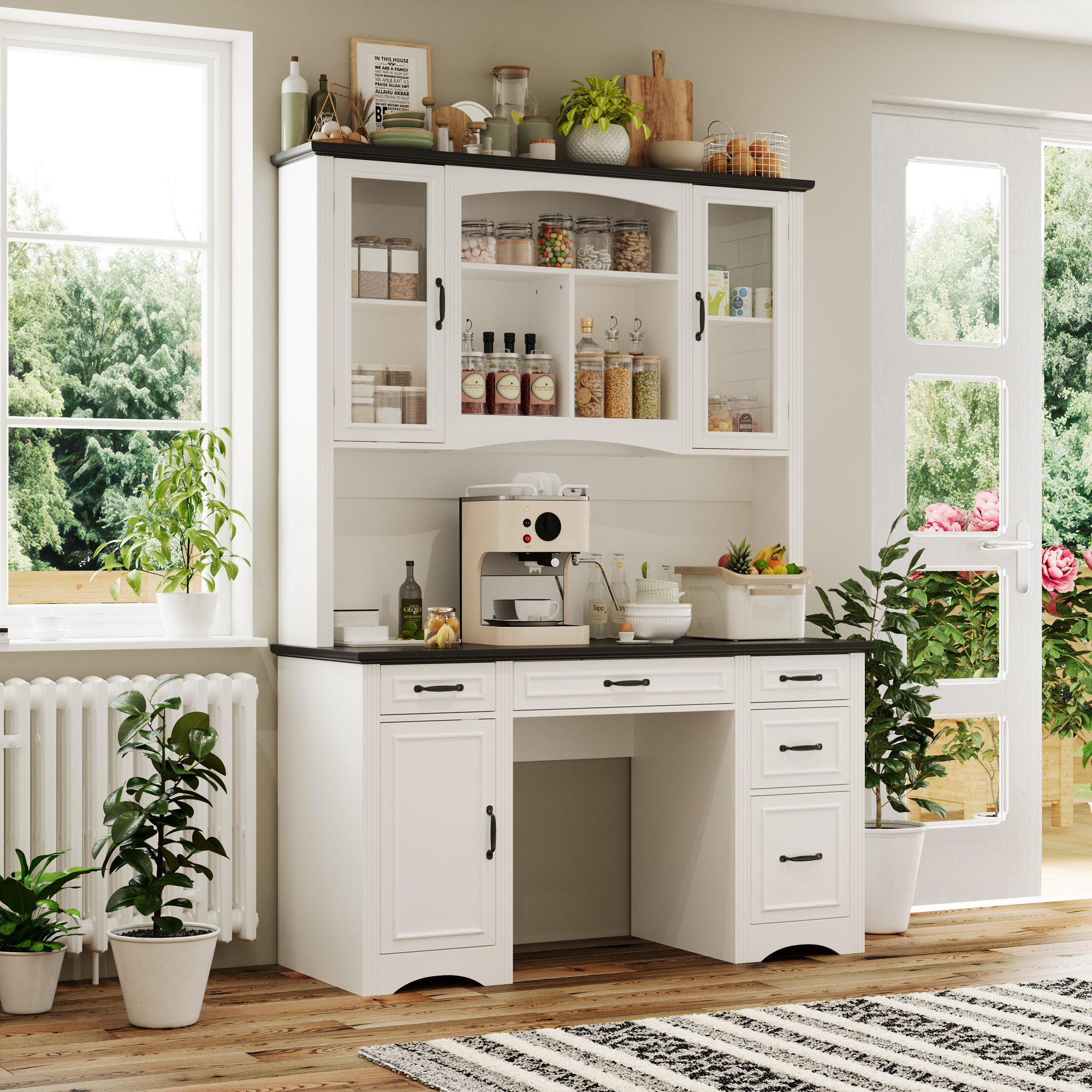 Lark Manor™ Pantry Cabinet With Strong Storage And Power Outlets | Wayfair