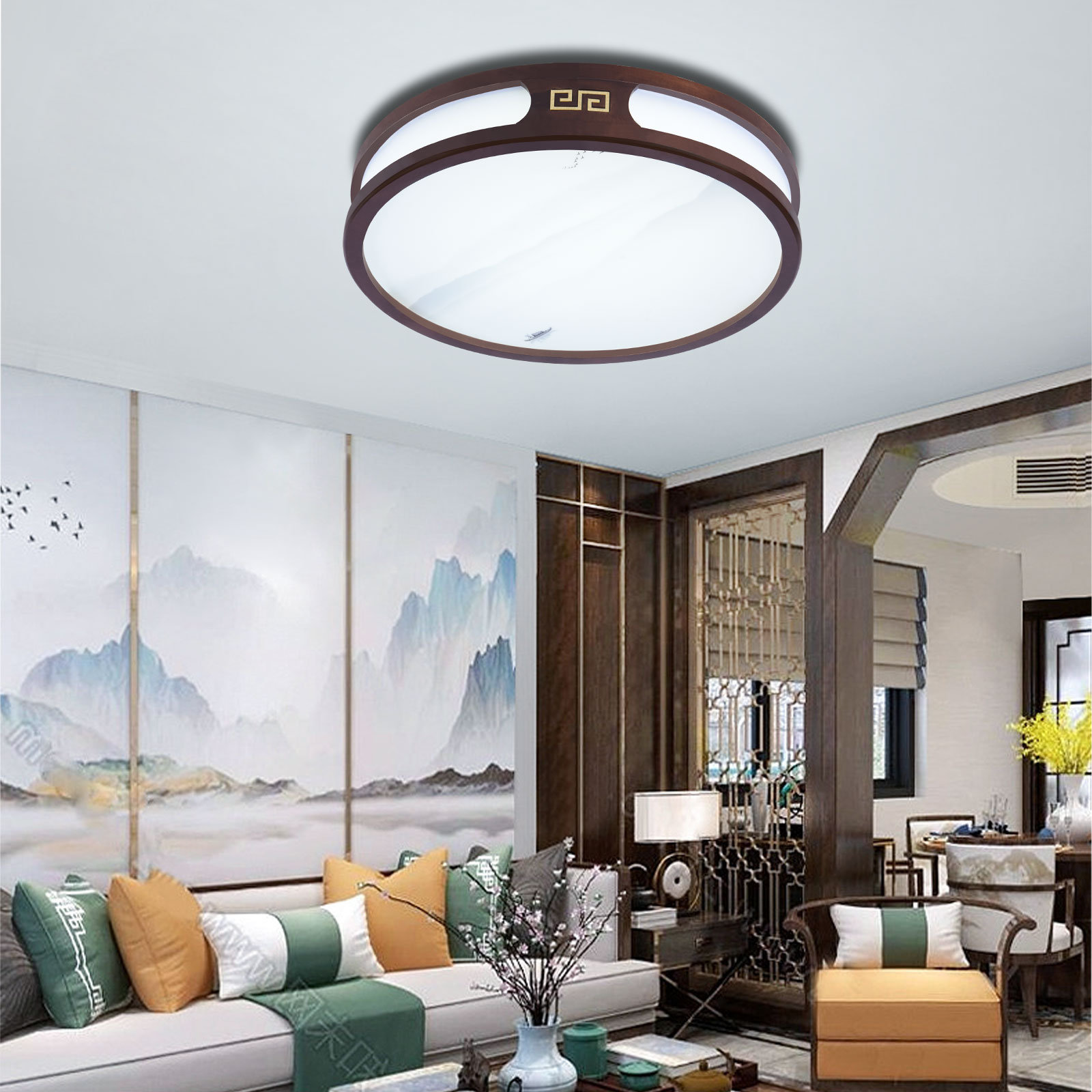 Ebern Designs Philean 20.47" Ceiling Light LED Tri-Color Temperature ...