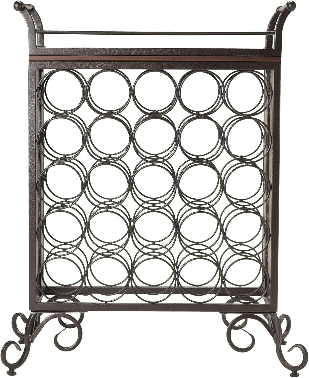 Canora Grey Antique Bronze Finish Wine Rack | Wayfair