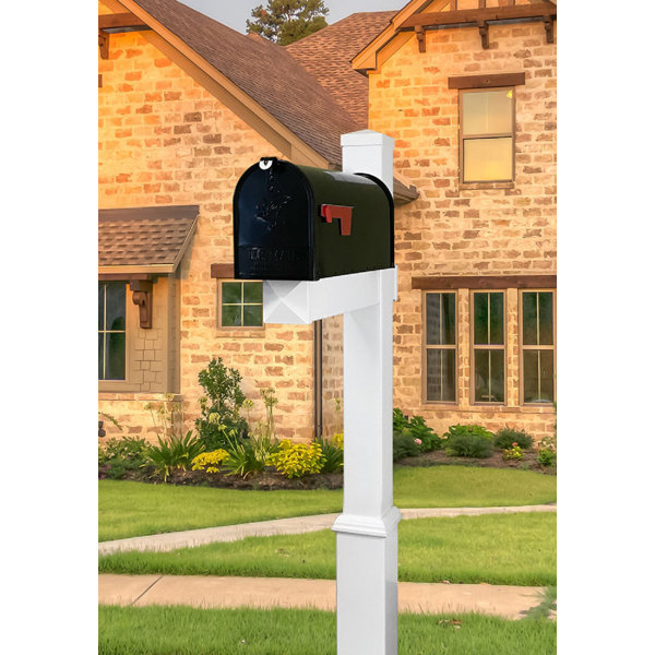 4EverProducts Johnson Decorative Post Mounted Mailbox & Reviews | Wayfair