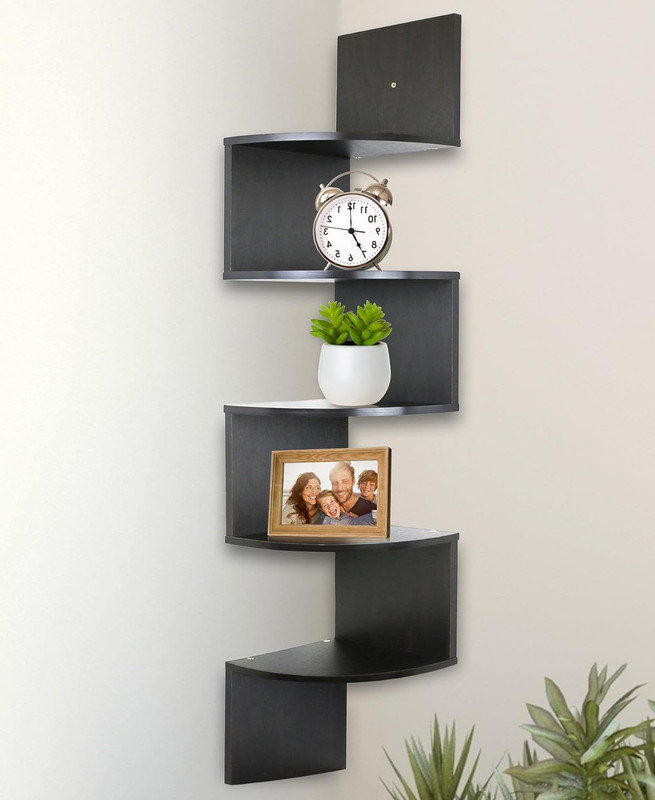 Ebern Designs 5 Tier Shelves for Wall Storage, Easy-to-Assemble ...