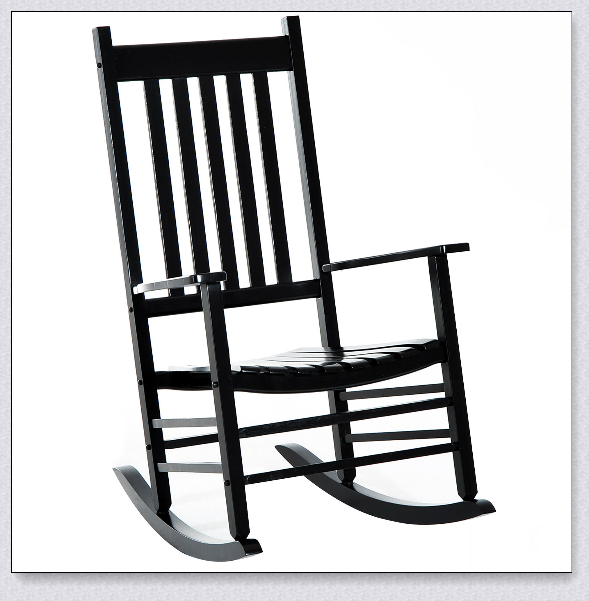 Lark Manor™ Outsunny Outdoor Rocking Chair, Patio Wooden Rocking Chair ...