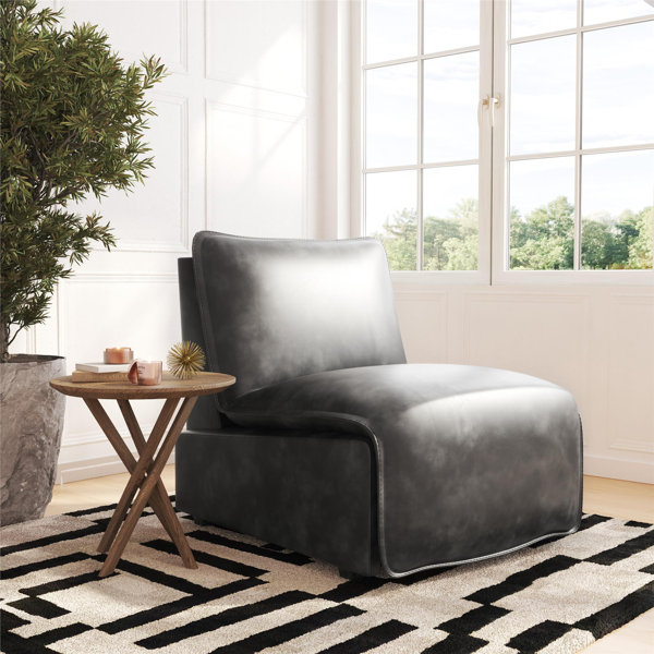 Wade Logan® Arnay Vegan Leather Power Recliner & Reviews | Wayfair