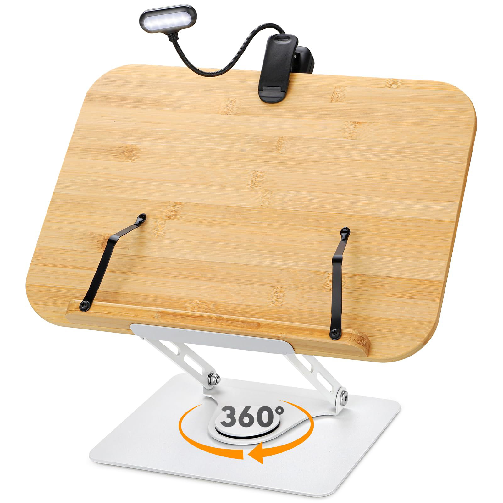 Latitude Run® Book Stand For Reading Large Book Holder With 360 ...