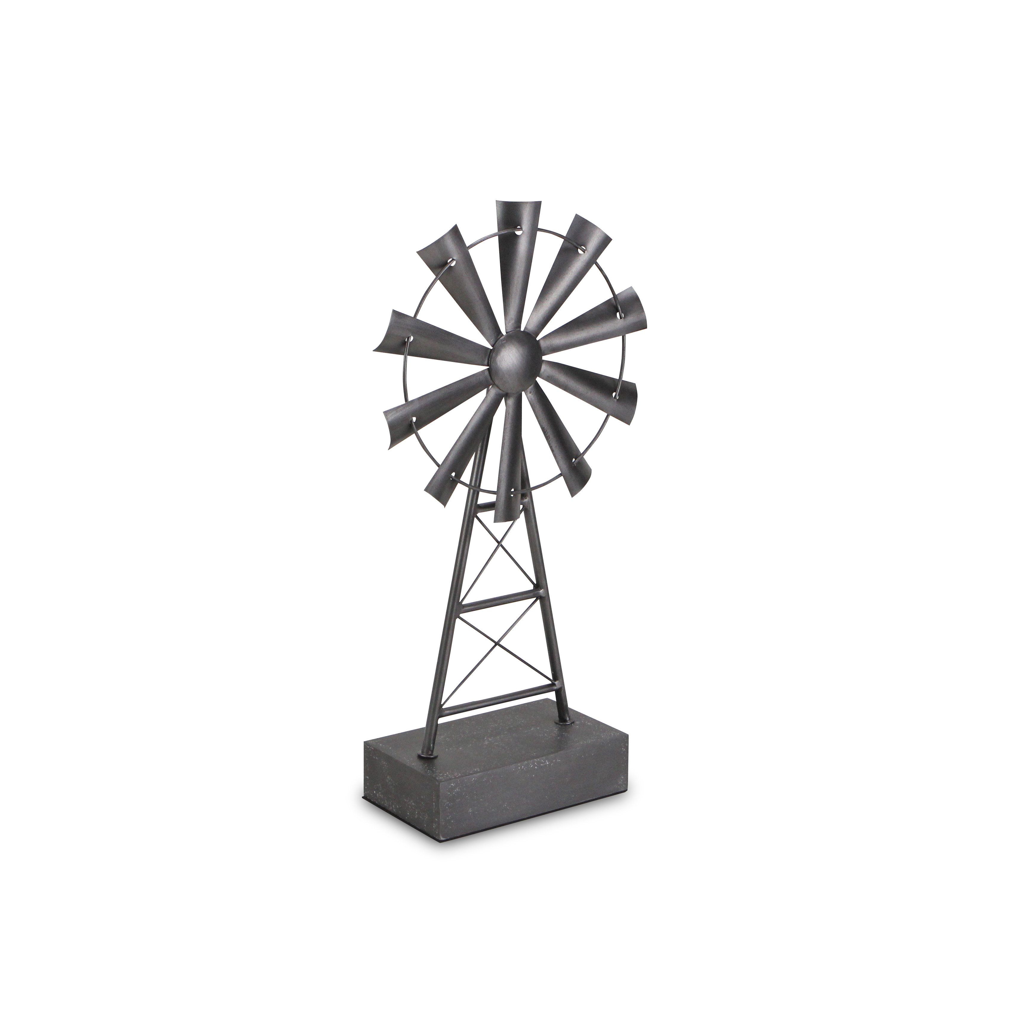 Gracie Oaks Holderman Metal Windmill Table Decor & Reviews | Wayfair