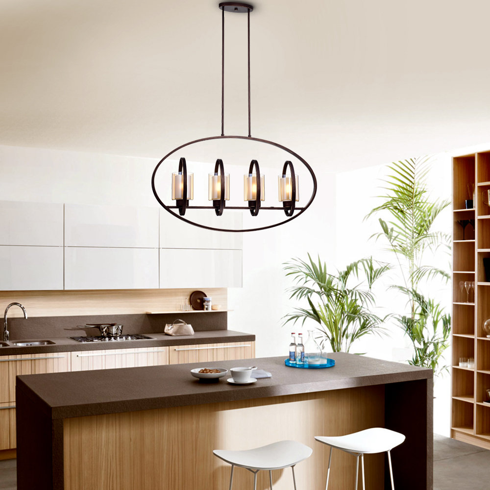 Gracie Oaks Kaliyah 4 - Light Kitchen Island Linear Pendant & Reviews - Wayfair Canada