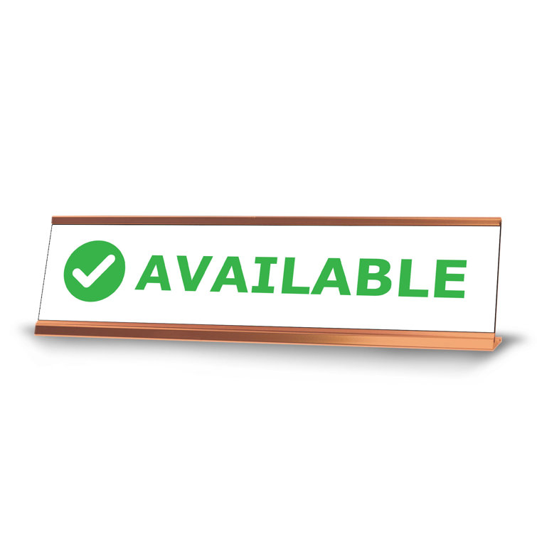 Signs ByLITA Available Desk Sign | Wayfair