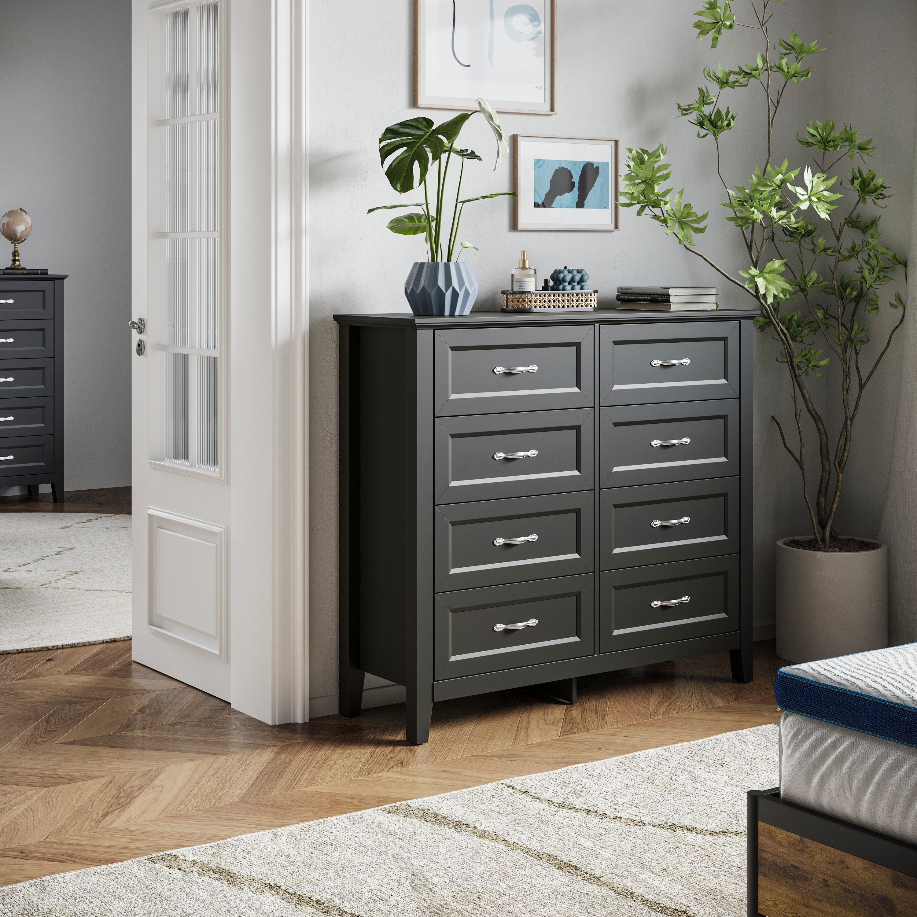 Lark Manor™ Anyah 8 Drawer 47.3" W Double Dresser & Reviews | Wayfair