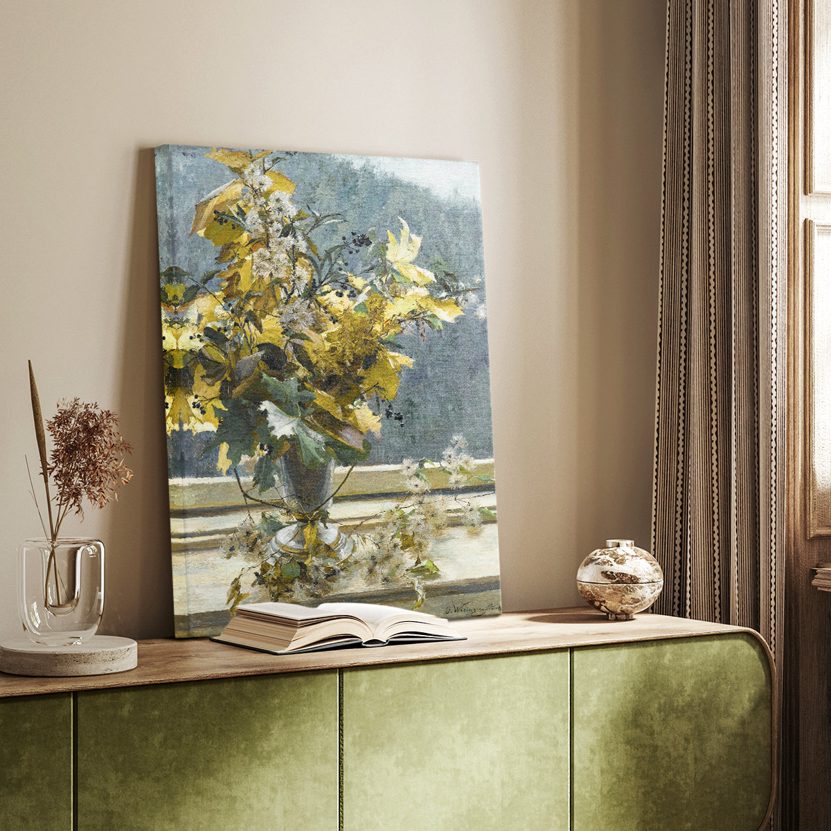 Winston Porter Vintage Floral Print CCXLIII Framed On Canvas Print ...