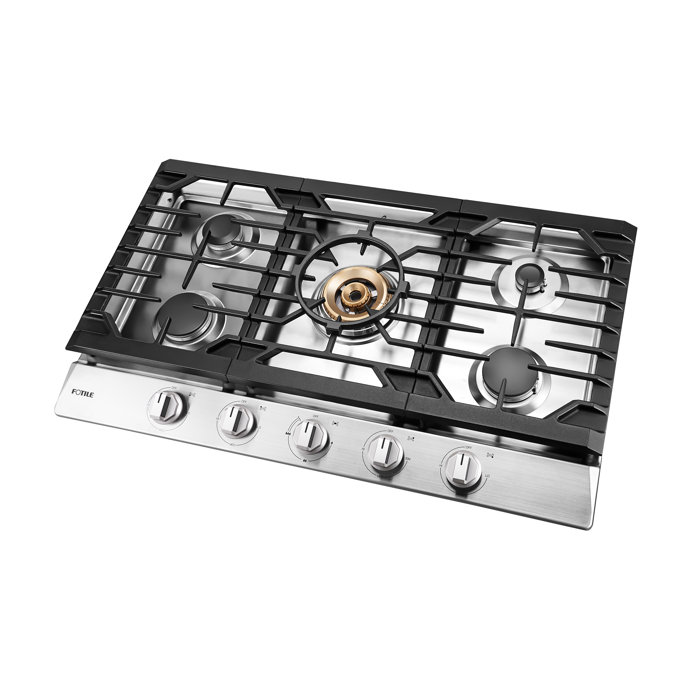 FOTILE 36" Stainless Steel Natural Gas 5 Burner Cooktop & Reviews | Wayfair