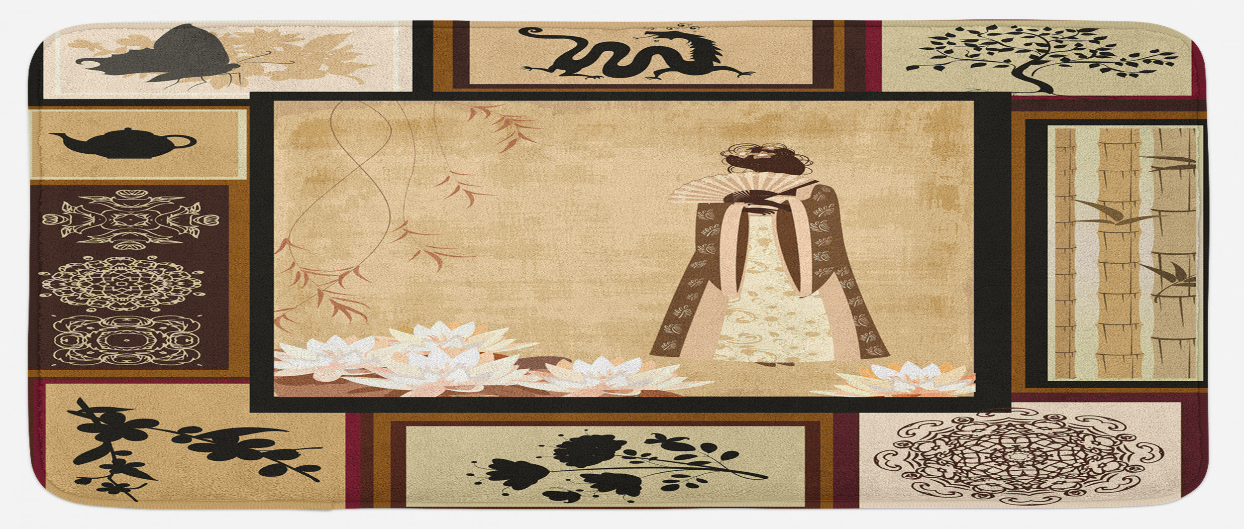 East Urban Home Girl In Traditional Dress And Cultural Patterns ...