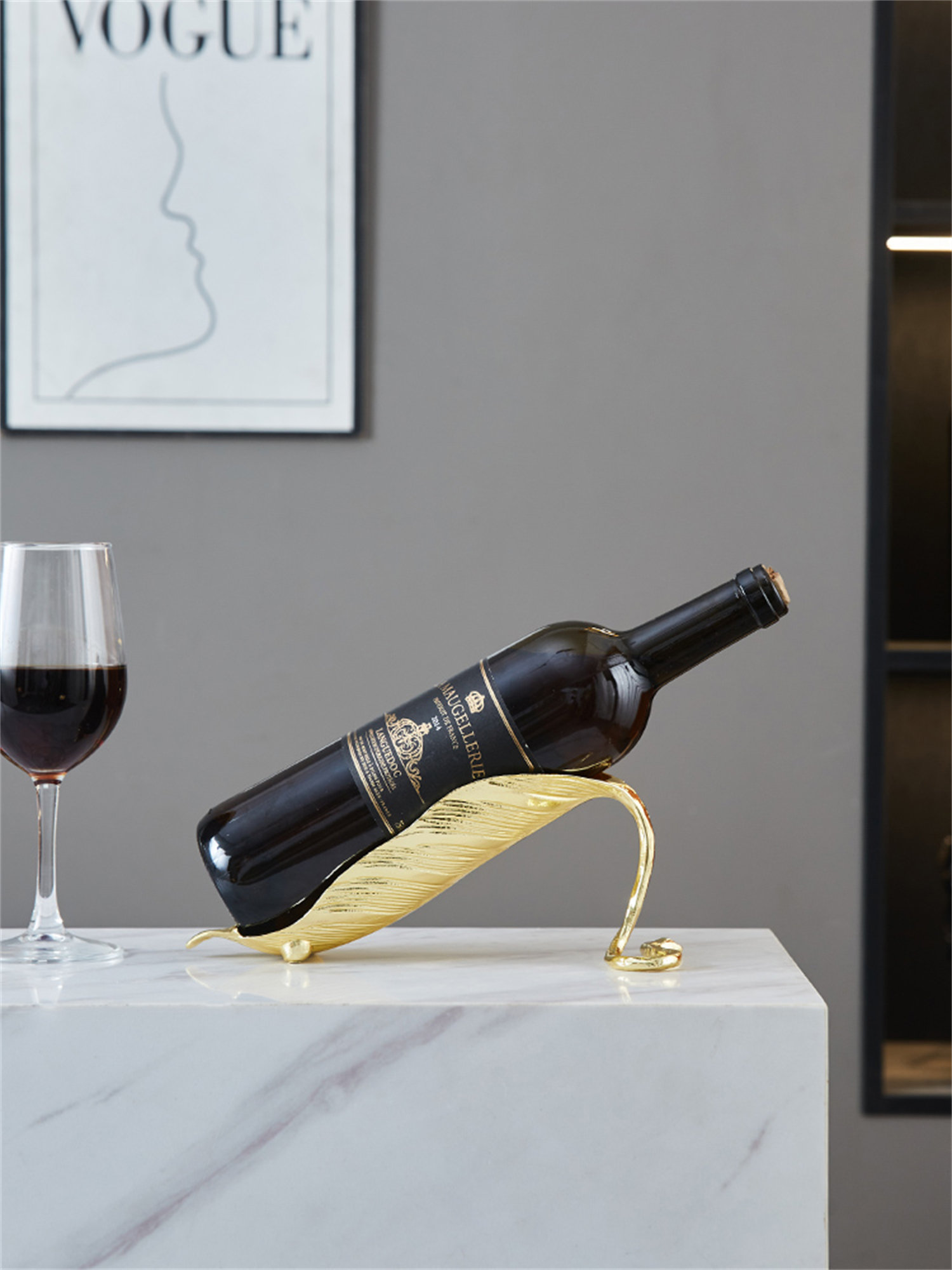 House of Hampton® Luxeleaf Zinc Alloy Wine Rack | Wayfair