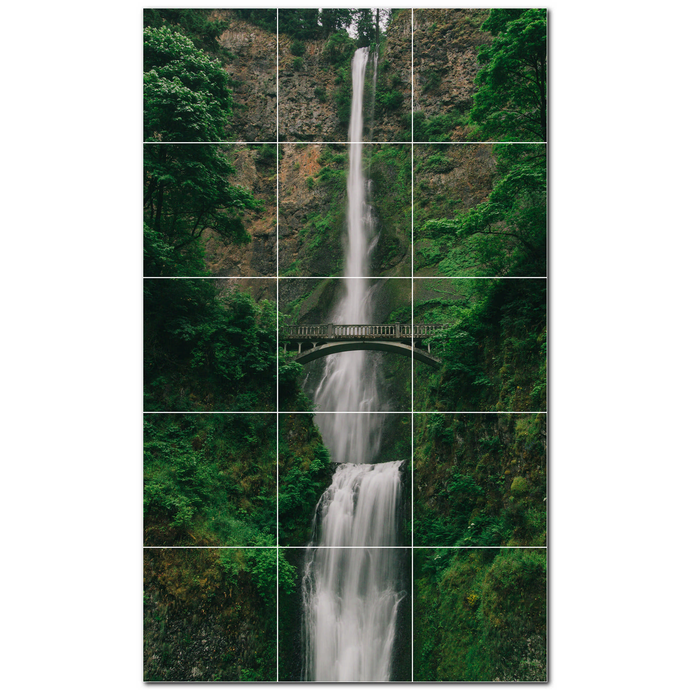 Picture-Tiles.com 18" x 30" Ceramic Waterfalls Photo Decorative Mural ...