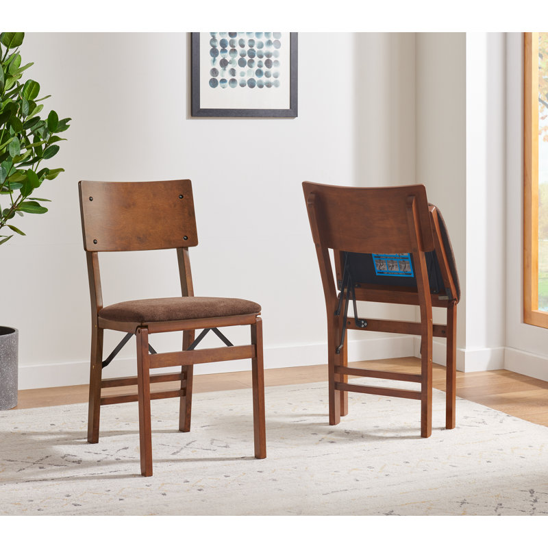 Red Barrel Studio® Emiree Fabric Padded Banquet Folding Chair Folding ...