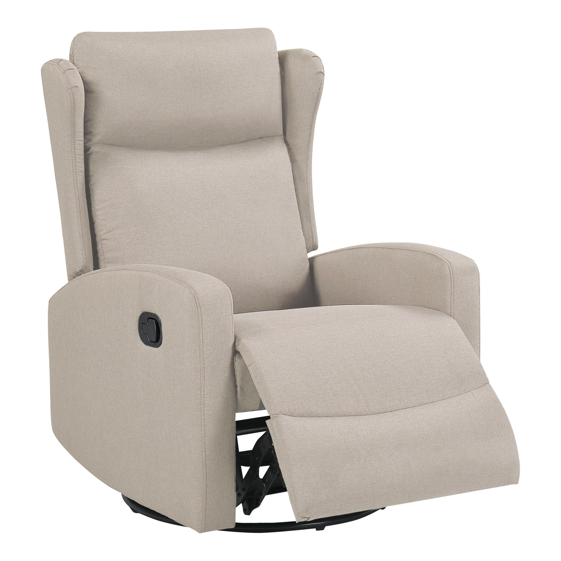 Red Barrel Studio® Rocking Swivel Recliner Chair For Living Room, 360 ...