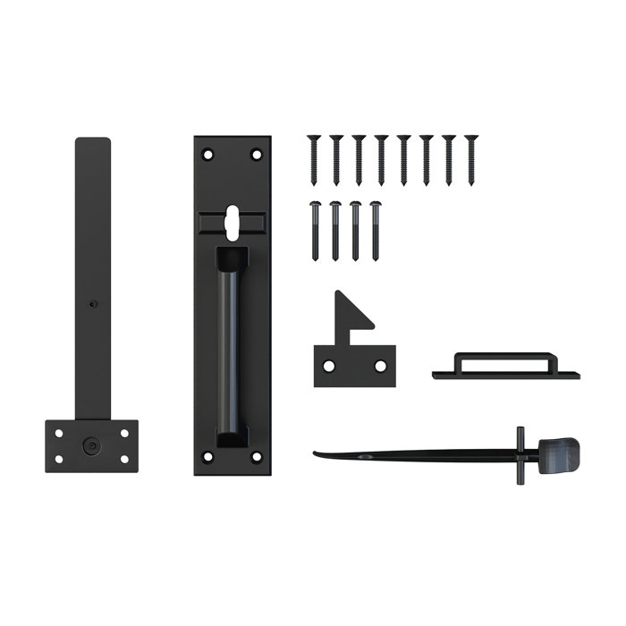 JUBEST Heavy Duty Gate Latch, Two Sided Gate Latch for Outdoor Fence ...