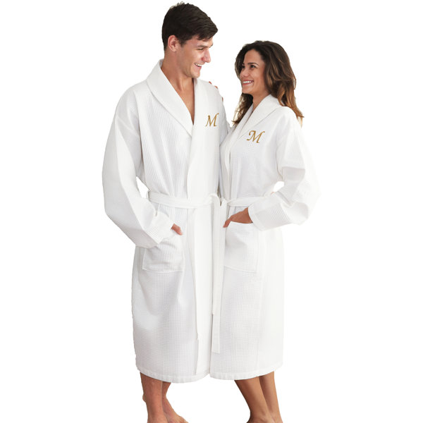 Symple Stuff Blaser Cotton Blend Waffle Bathrobe with Pockets & Reviews ...