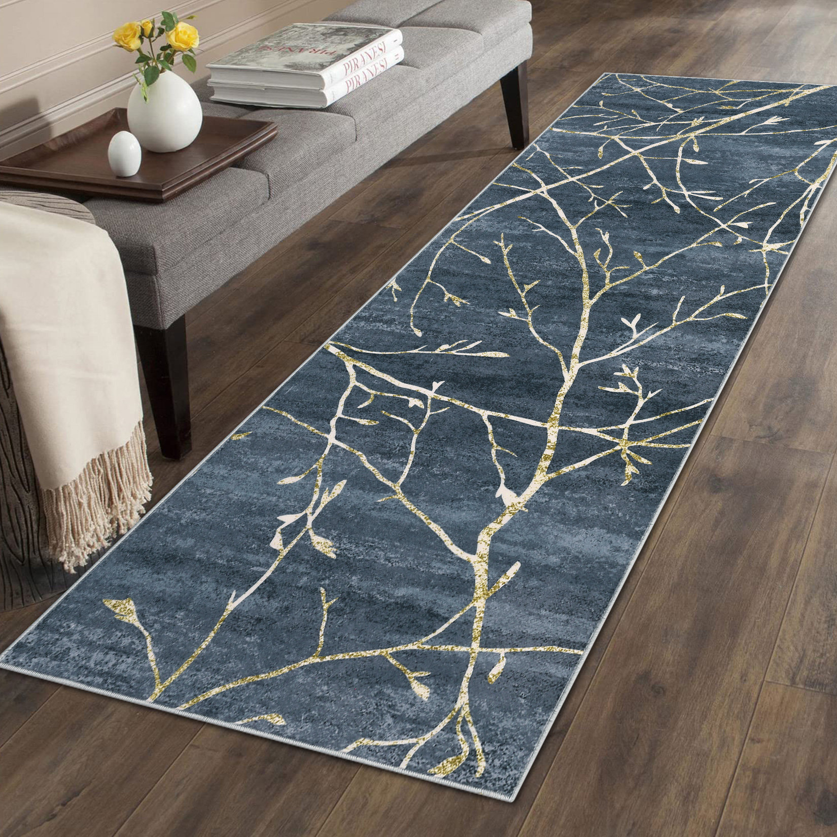 Red Barrel Studio® Marleyann Area Rug with Non-Slip Backing | Wayfair